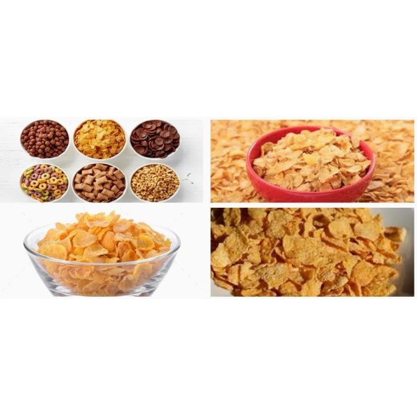Quality Continuous Automatic Corn Flakes Breakfast Cereal Production Line Bulking for sale