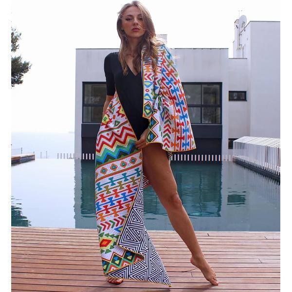 Quality Modern Striped Microfiber Beach Towel Soft And Absorbent For Beach Pool Use for sale