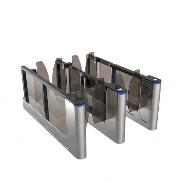 Quality DC 24V Automatic Turnstile Gate 600mm - 900mm Channel Width Swing Barrier Turnstile for sale