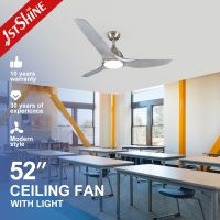 Quality OEM 52 Inch 220v Dimmable LED Plastic Ceiling Fan Custom Logo for sale