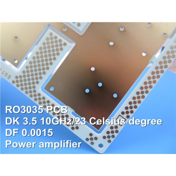 Quality RO3035 Rogers PCB Board 10mil 0.254mm DK3.5 Immersion Gold For Patch Antenna for sale