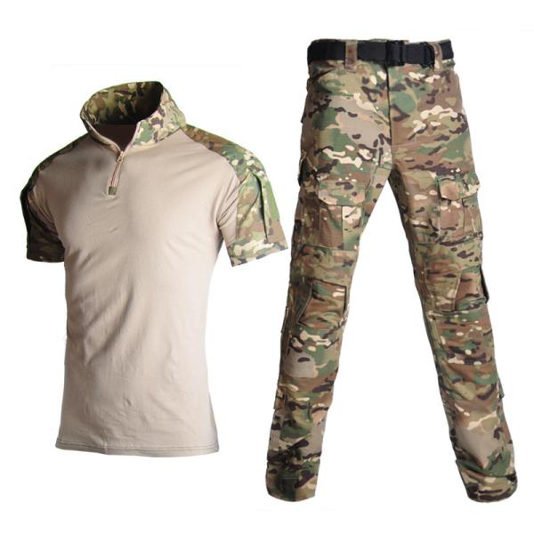 Quality Camouflage Short-Sleeved Frog Suit Set Without Protective Gear for sale