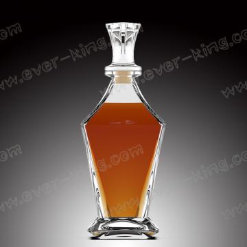 Crystal White Flint 750ML Tower Shaped Tequila Glass Bottle
