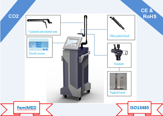 Quality Metal tube Fractional Vaginal Tightening CO2 Laser Equipment for sale