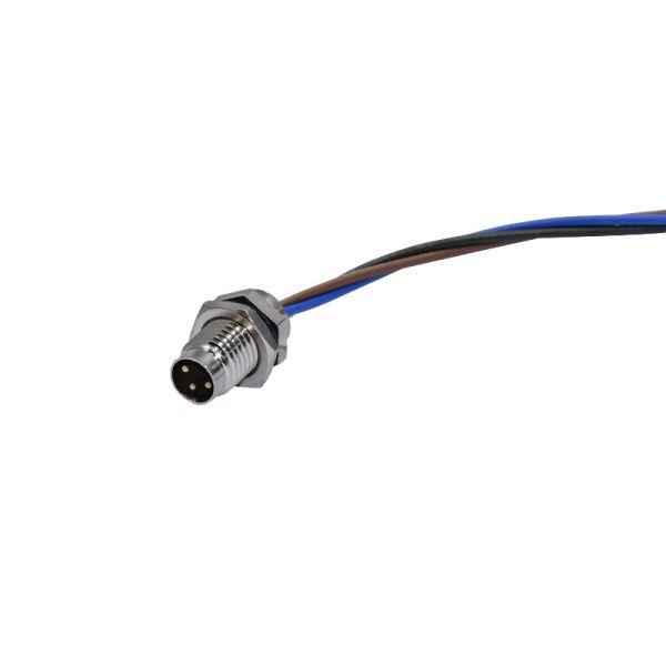 Quality IP67 5A M8 Waterproof Connector 2 - 19 Pins 24-20AWG Phosphor Bronze Connector for sale