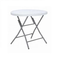 Quality Camping Lightweight Round Banquet HDPE Plastic Folding Table Folded Yes with for sale