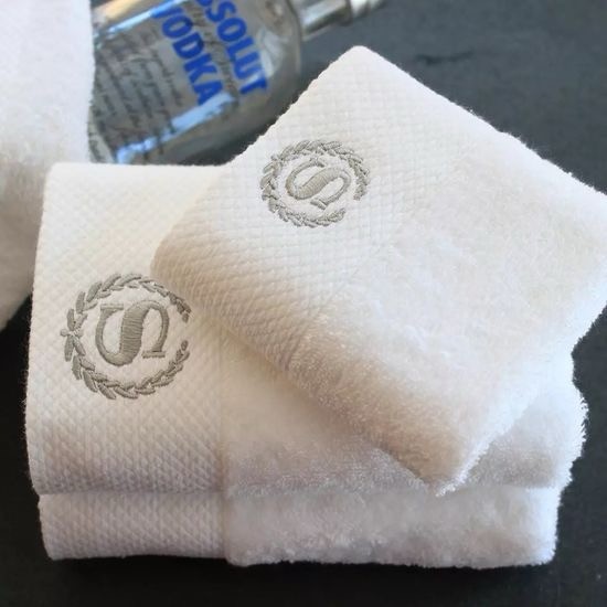 Quality SPA Hotel Collection Bath Towels 50g/60g/70g Weight With Solid Pattern for sale