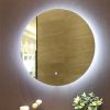 china High Output LED Custom Bathroom Mirrors Round LED Backlit Mirror With Defogger