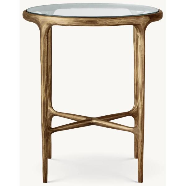 Quality Stainless Steel Sintered Stone Top Side Table Furniture For Modern Living Room Customizable ST-2007 for sale