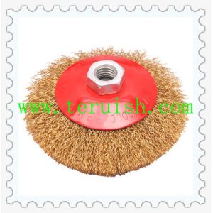 Quality Crimped Wire Screw & Plate Wheel Brushes TRC05 for sale