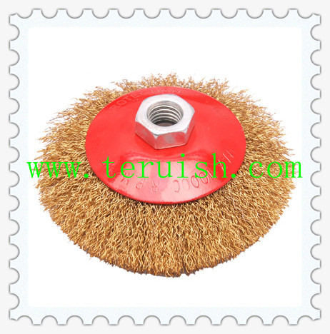 Quality Crimped Wire Screw & Plate  Wheel Brushes TRC05 for sale