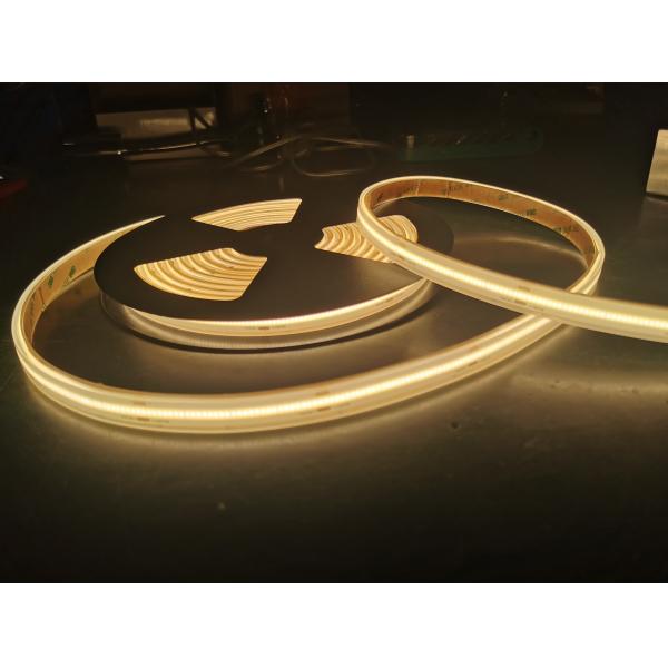 Quality Dimmable 10mm led strips lighting flex 24v dim cob led strip ribbon lights 480 for sale