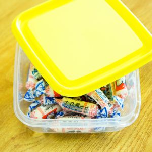 Quality Food Preservation 14*14*6cm Microwavable Plastic Crisper for sale