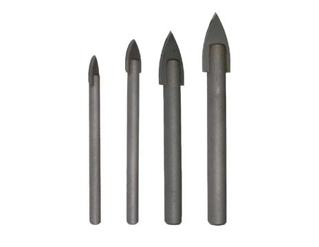 Quality YG6X Tipped Round Shank Masonry Drill Bit for Glass and Tile for sale