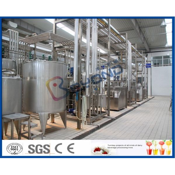 Quality PLC UHT Milk Processing Line For High Temperature Pasteurized Soy Milk / Organic for sale
