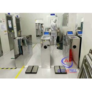 Quality 35 Person / Min Flap Barrier Gate Retractable Arm Drop Rfid Control Plus Esd for sale