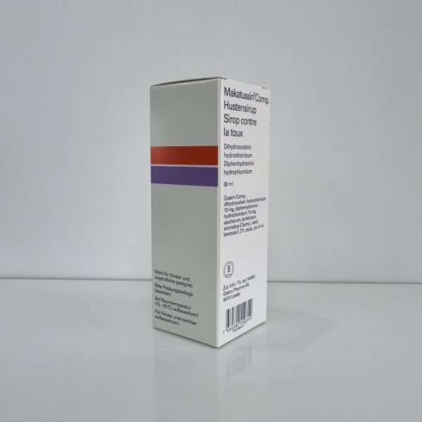 Quality 90ml Pharma Glass Makatussin Bottle for sale