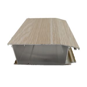 Quality 6000 Series Light Wood Grain Finish Aluminum Profile Extruded For Building for sale