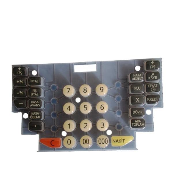 Quality Custom Silicone Rubber Keypad with Epoxy Coating Hardtop for sale