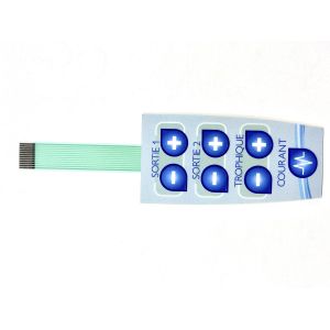 Quality Rim Embossing Snap Dome Membrane Panel Switch For Magnetic Therapy Device for sale