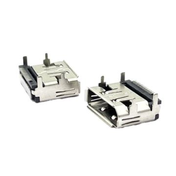 Quality 0.5AMP Displayport Mini Usb Solder Connector 90 Degree SMT DIP For PCB Board for sale