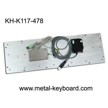Quality Dustproof metal panel mount keyboard with trackball and number keypad for sale