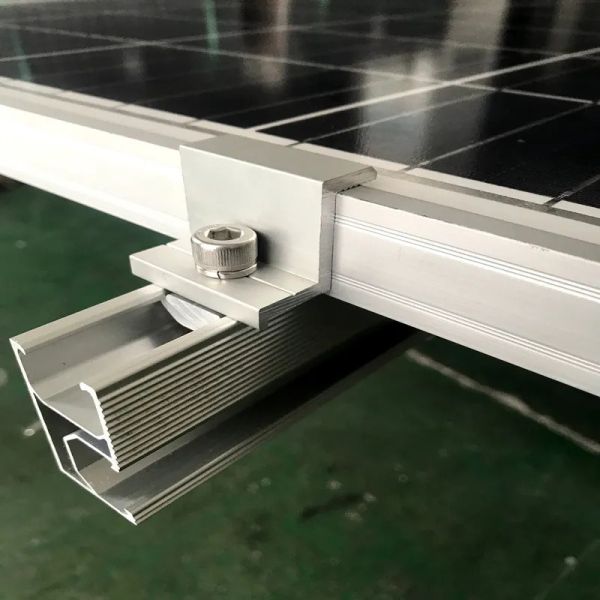 Quality Customized Mid Clamp And End Clamp Fits Solar Panels Mounting Structure for sale