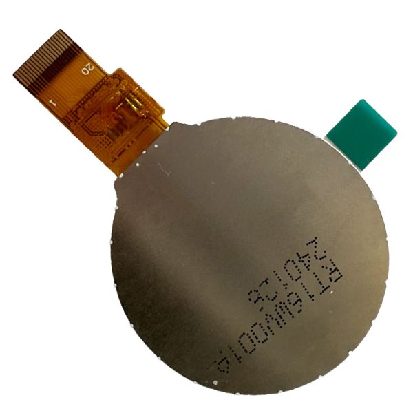 Quality Transmissive Circular TFT Display Round LCD Screen 1.6 Inch 360cd/M2 for sale