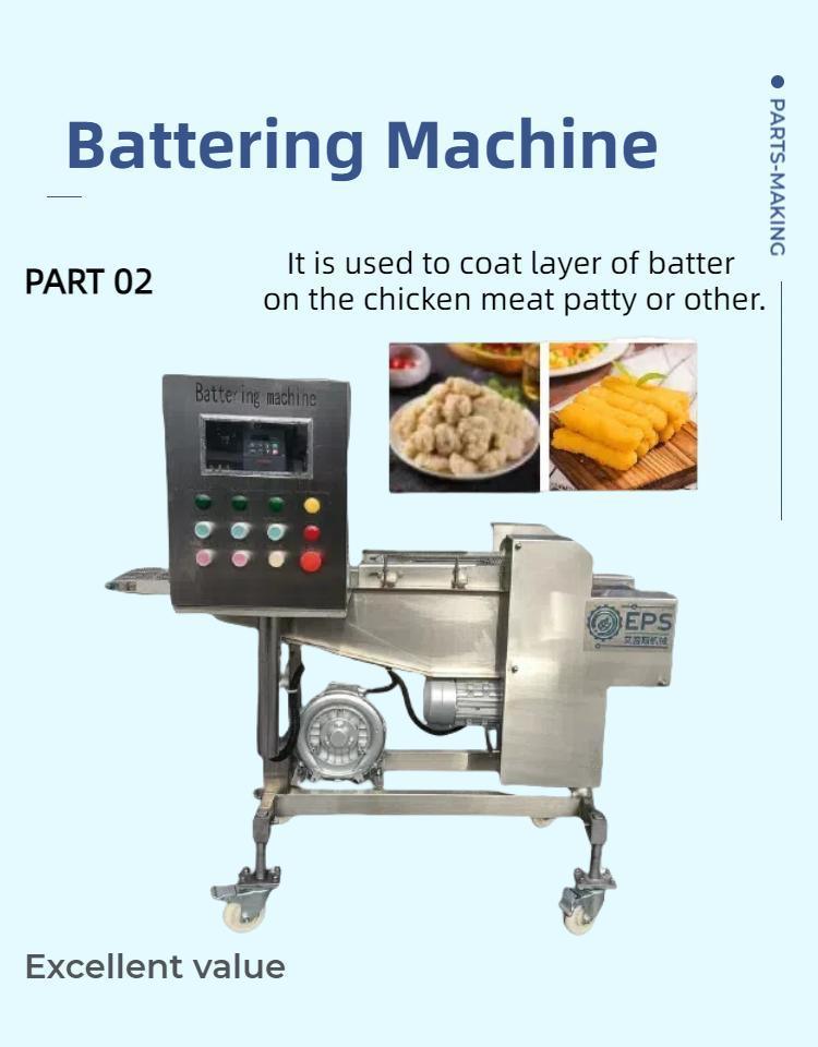 Automatic Battering &amp; Breading Machine Food Processing Line