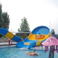 Quality Customized Boomerang Water Slide For 2 Kids With Raft Slide For Fun for sale