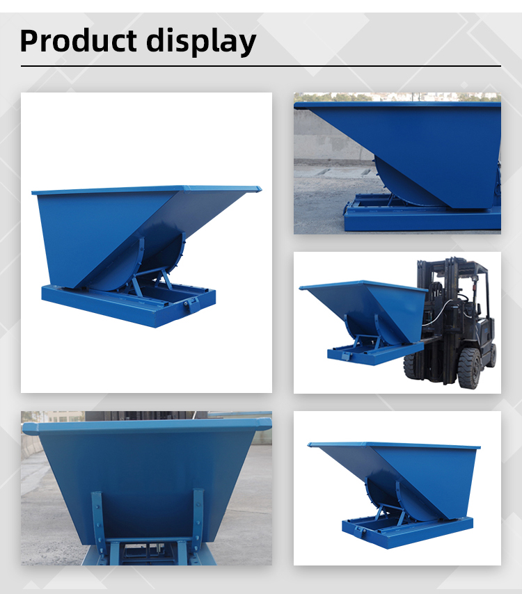 Self-dumping hopper mechanism
