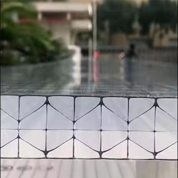 Quality Eco Friendly X Structure Polycarbonate Sheet Multiwall 32mm UV Protection for sale