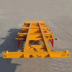 Quality 007 Manufacture 3axles 40FT Skeleton Chassis Semi Trailer for Port Transportatio for sale