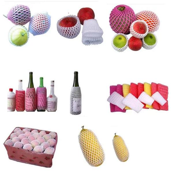 Quality plastic foam net epe foam fruit net making machines for sale