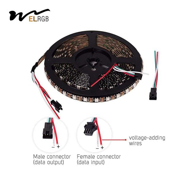 Quality RGBIC Addressable Neon Rope Light SMD5050 Sticky Led Strip Lights for sale