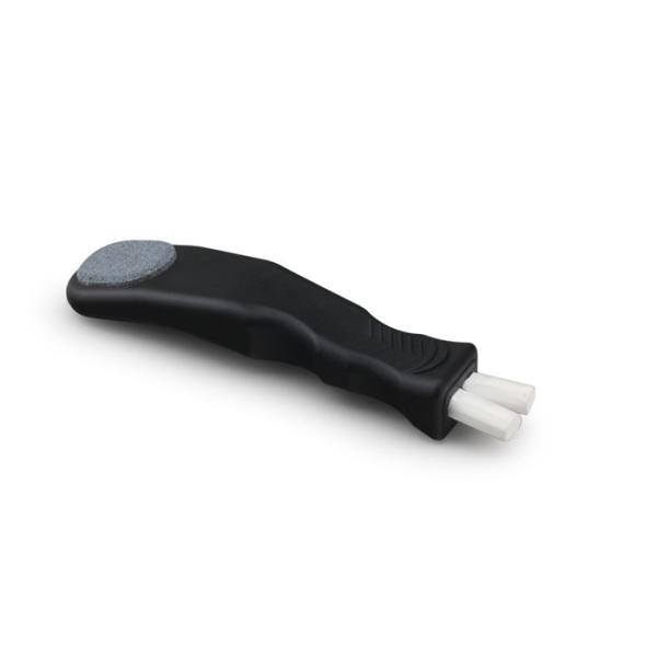 Quality Black Portable Skate Sharpener For Ice Hockey , Handheld Sweet Stick Blade Edge Enhancer for sale