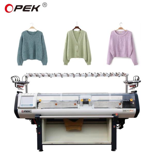 Quality 52 Inch Double System Flat Sweater Collar Knitting Machine with 3 GG Gauge for sale