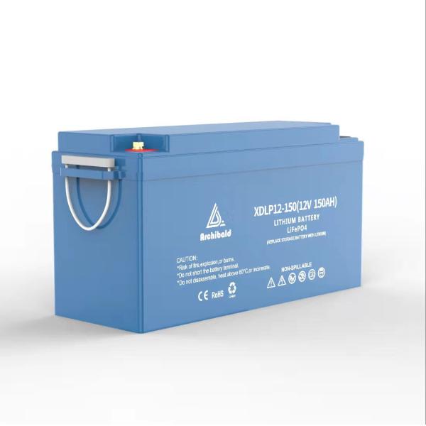 Quality Solar 150ah 12v Lifepo4 Battery Lithium Rv / Agv Household Rechargeable for sale