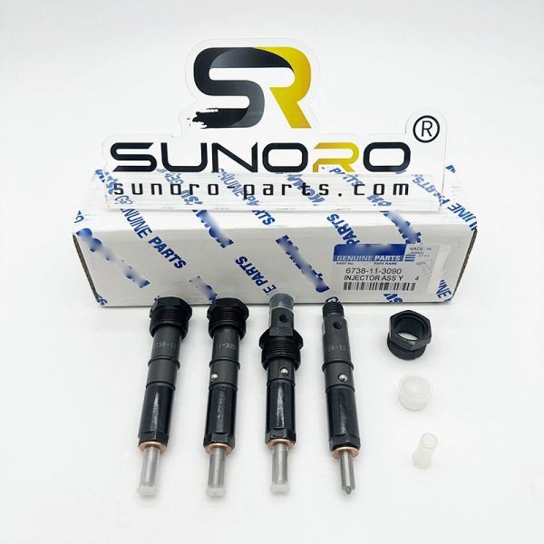 Quality Excavator PC200-7 PC200-6 Engine S6D102 Engine Spare Parts Injector ASS'Y 6738-11-3100 6738-11-3090 for sale