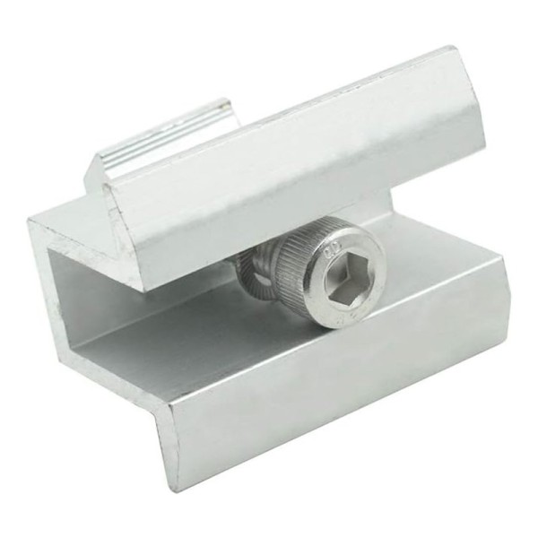 Quality aluminum solar panel fixing clamps lightweight Corrosion Resistant for sale