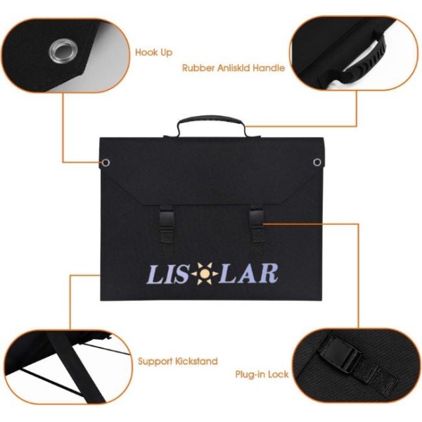 Quality Multi Functional Solar Folding Bag Handbags Lightweight Foldable 100W Solar Panel for sale