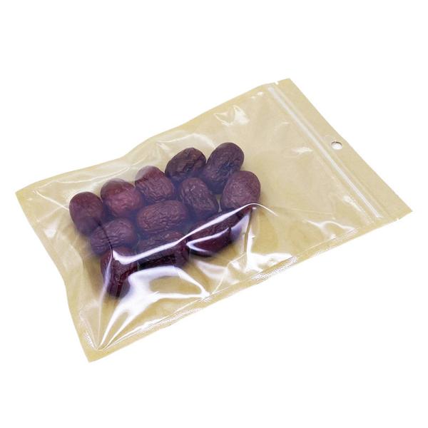 Quality Eco Friendly Front Side Transparent Clear Window 3 Side Seal Flat Pouch With for sale
