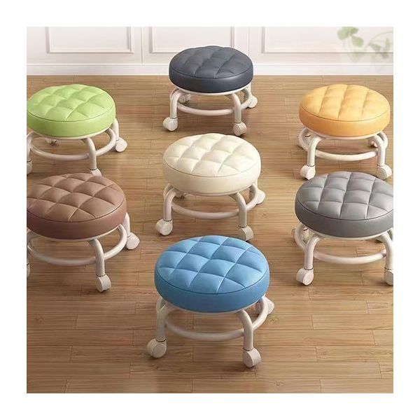 Quality Soft Padded Low Stool With Wheels Stain Resistant And Sun Resistant for sale