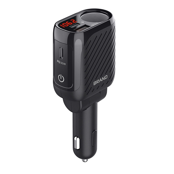 Quality YANTU L03 120W Car Charger Dual USB QC PD Voltage Monitoring for Maximum for sale