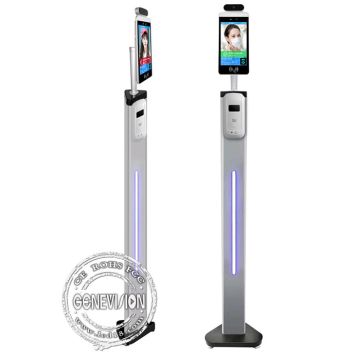 Quality 8" EU Health Code Scanner Facial Recognition Thermometer Body Temperature for sale