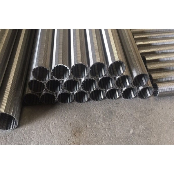 Quality Strong Construction Angular Filter Pipe SS304 Strainer Wedge Wire Screen Tube for sale