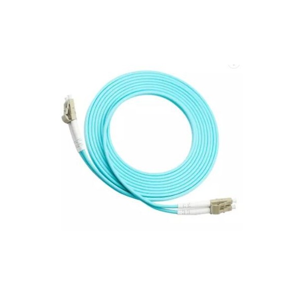 Quality Aqua Multimode Fiber Patch Cord , LC LC Duplex Patch Cord OM3 for sale