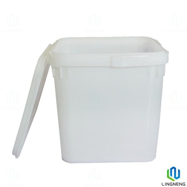 Quality 23L Square Plastic Buckets Stackable Nestable With Lid for sale