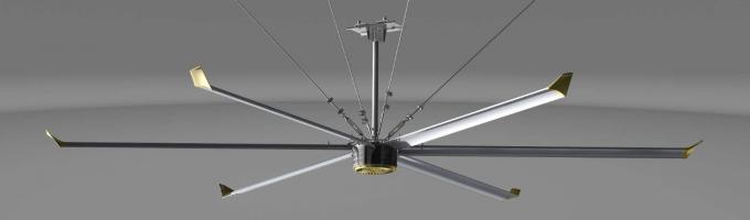 Big Hvls Energy Saving Industrial Pmsm Ceiling Fan Exhaust Large Fan for Air Cooling and Ventilation in Husbandry