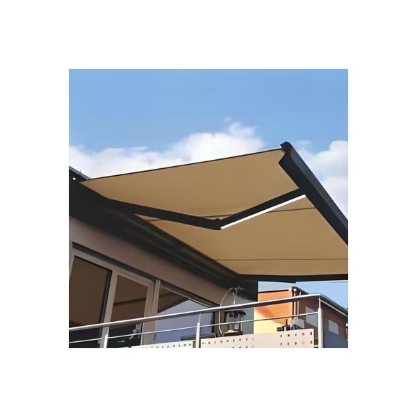 Quality High Quality Aluminum Electric Remote Control Retractable Folding Arm Awnings Full Cassette Polyester Awning Canopy for sale